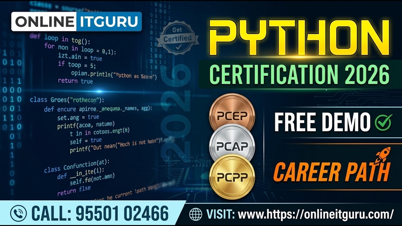 Learn Python Certification in 2026 | PCEP, PCAP, PCPP + Free Demo & Career Path | OnlineITGuru