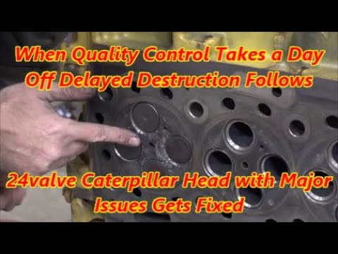 Diesel 24 valve Cylinder head valve job. Fixing a head the Factory Messed Up