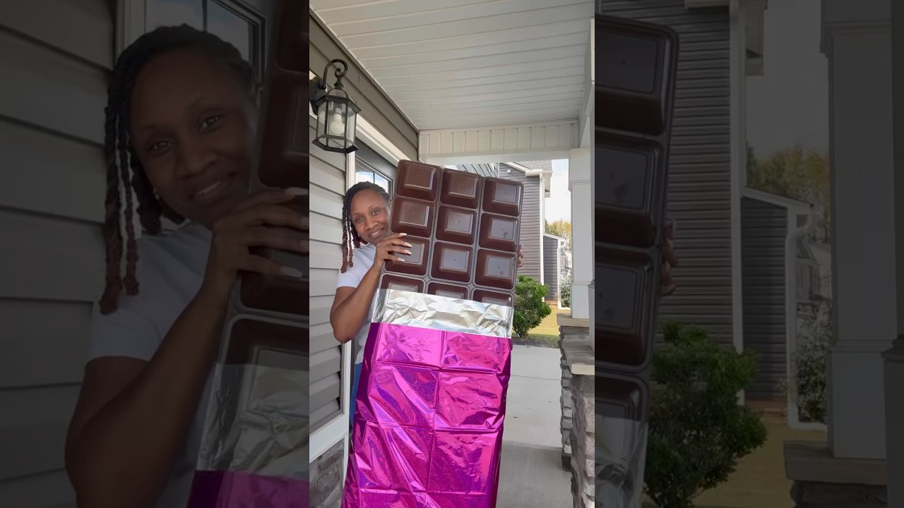 DIY GIANT CHOCOLATE BAR PROP