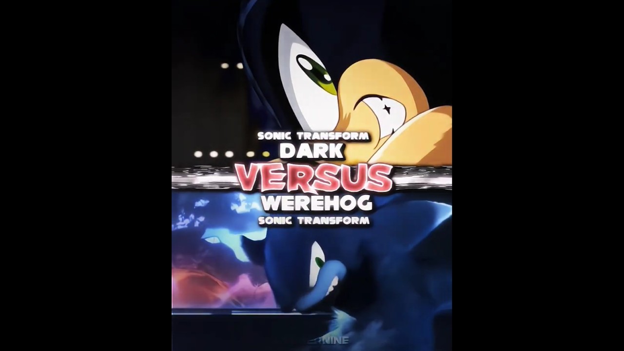 Dark Sonic Vs Werehog #shorts