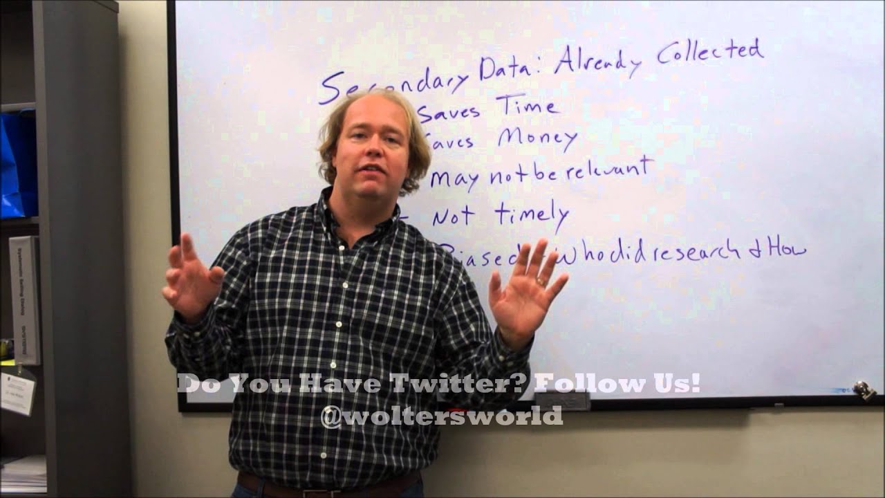 Comparing Secondary & Primary Data in Marketing Research