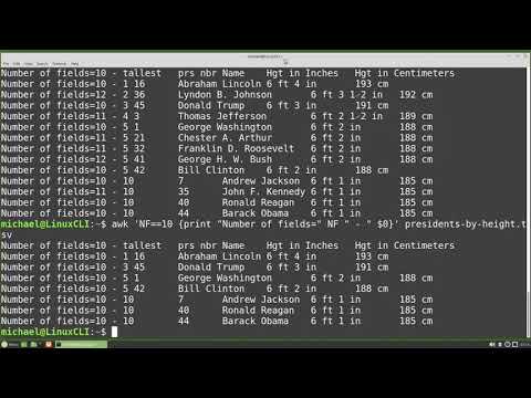 Linux Command Line (43) awk pt1