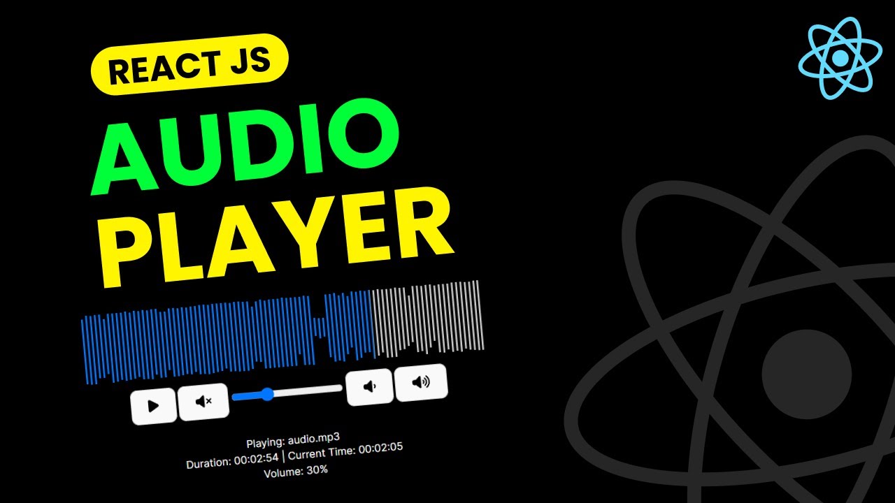 Build Custom Audio Player in React JS with Controls & Waveform