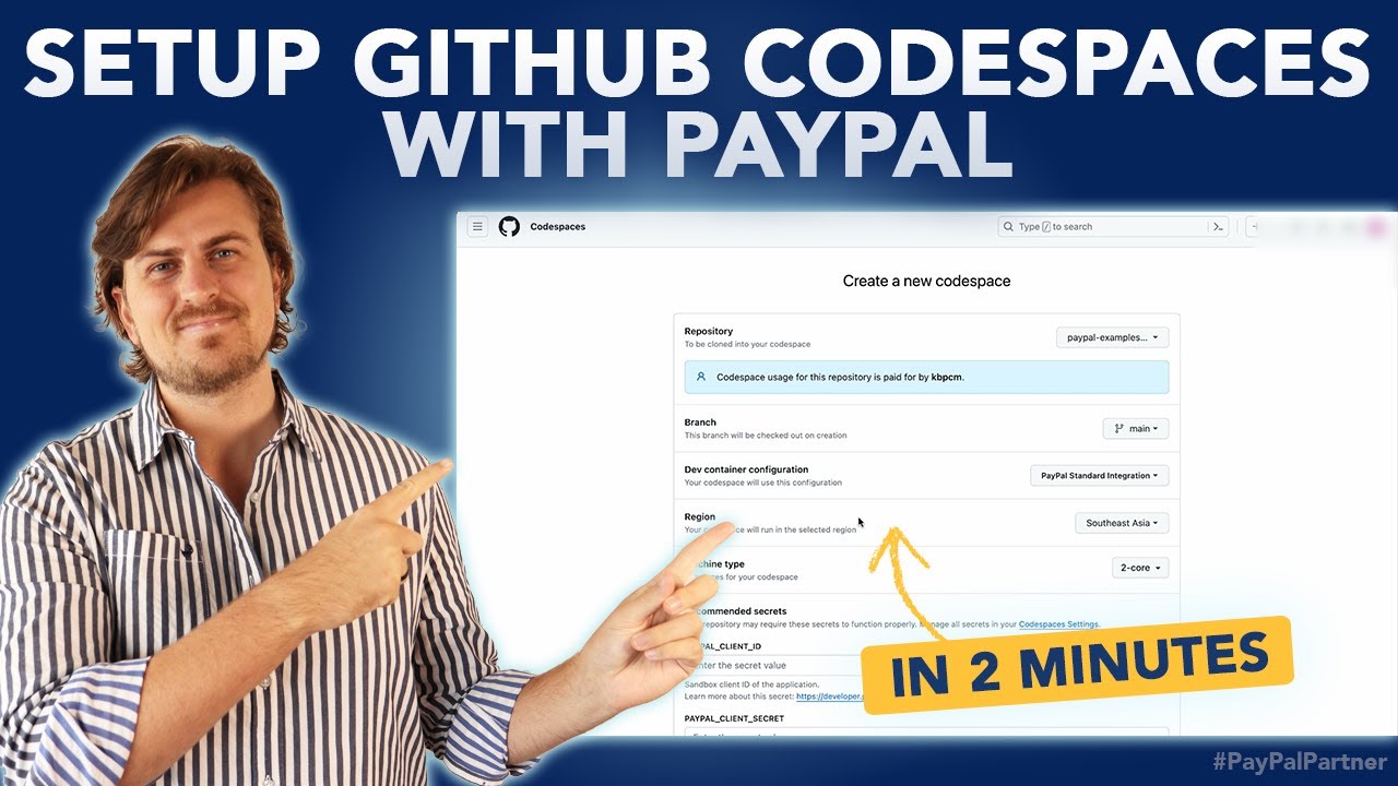 How to Setup GitHub Codespaces with PayPal Checkout