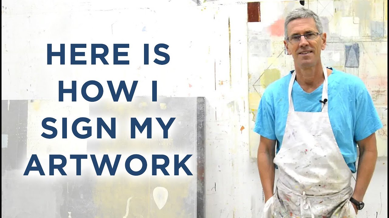 How I sign my artwork
