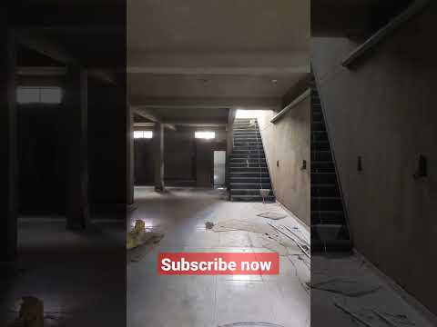 basement area plaster work flooring work complete #construction #flooring #marble #plaster #cement