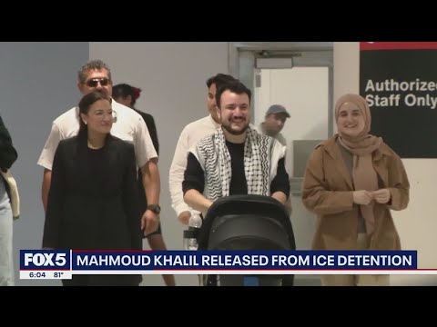 Mahmoud Khalil released from ICE facility, reunited with family