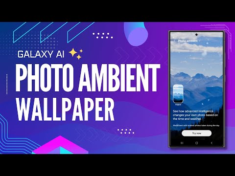 How To Enable Photo Ambient Wallpaper | Galaxy S24 Series | Galaxy AI
