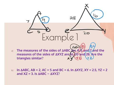 1.13.23 8.3 Prove Triangles Similar by SSS and SAS