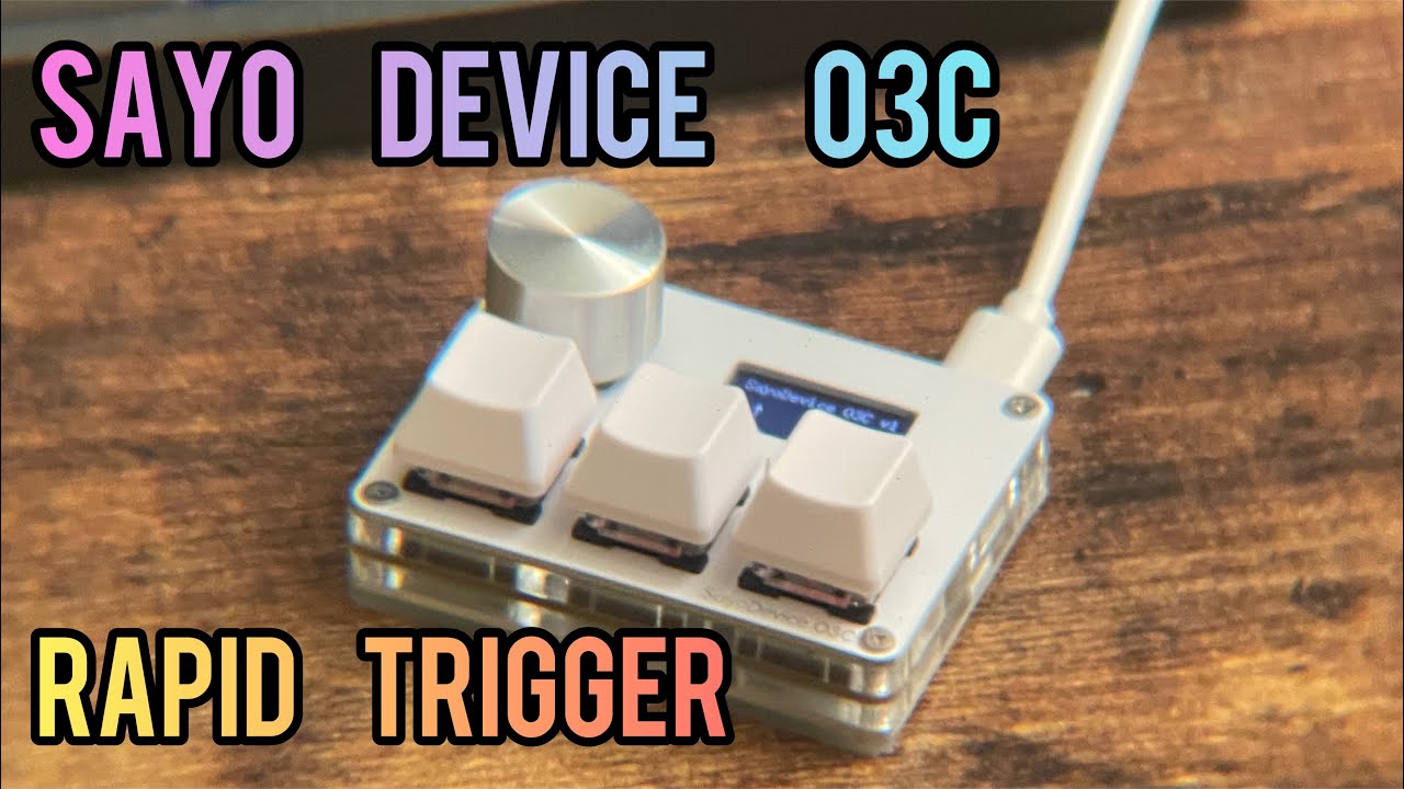 SayoDevice O3C Rapid Trigger Detailed Showcase (for Osu)