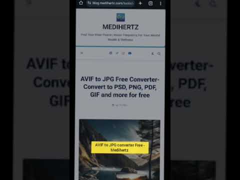 AVIF to JPG converter - free- Medihertz (Link in Bio )#imageconverter