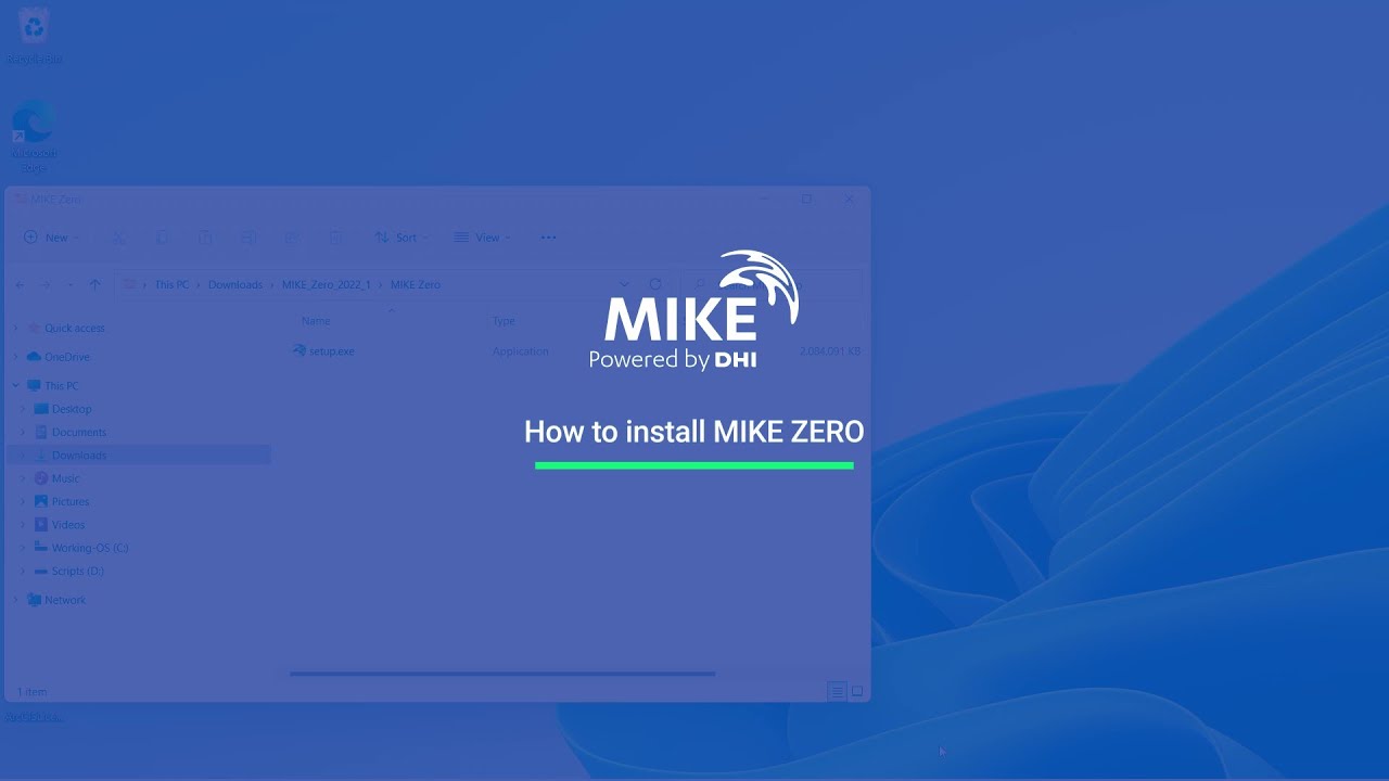 How to install MIKE Zero