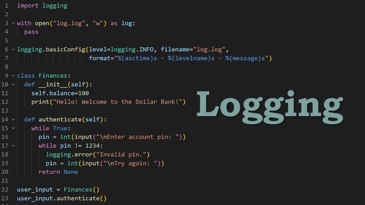 Logging in Python - Loggers, File Handlers and Formatters