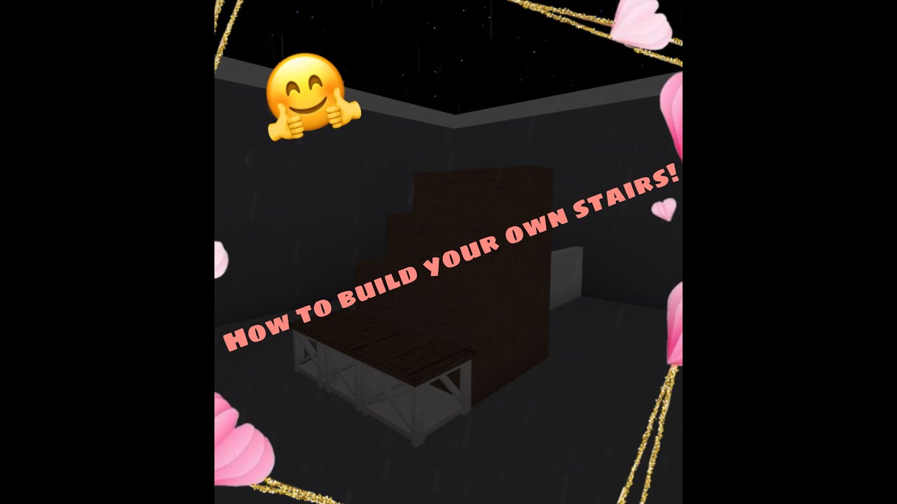 How to build your own stairs in bloxburg!