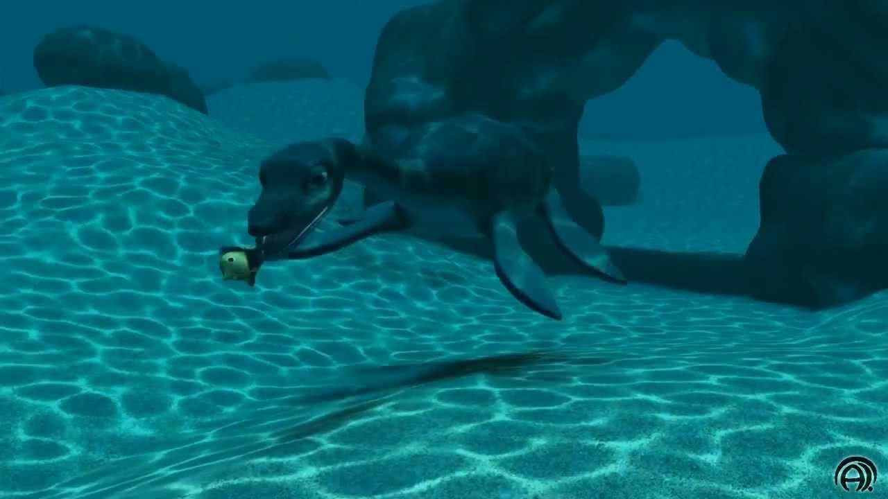 Water Dinosaur (plesiosaur) Animation