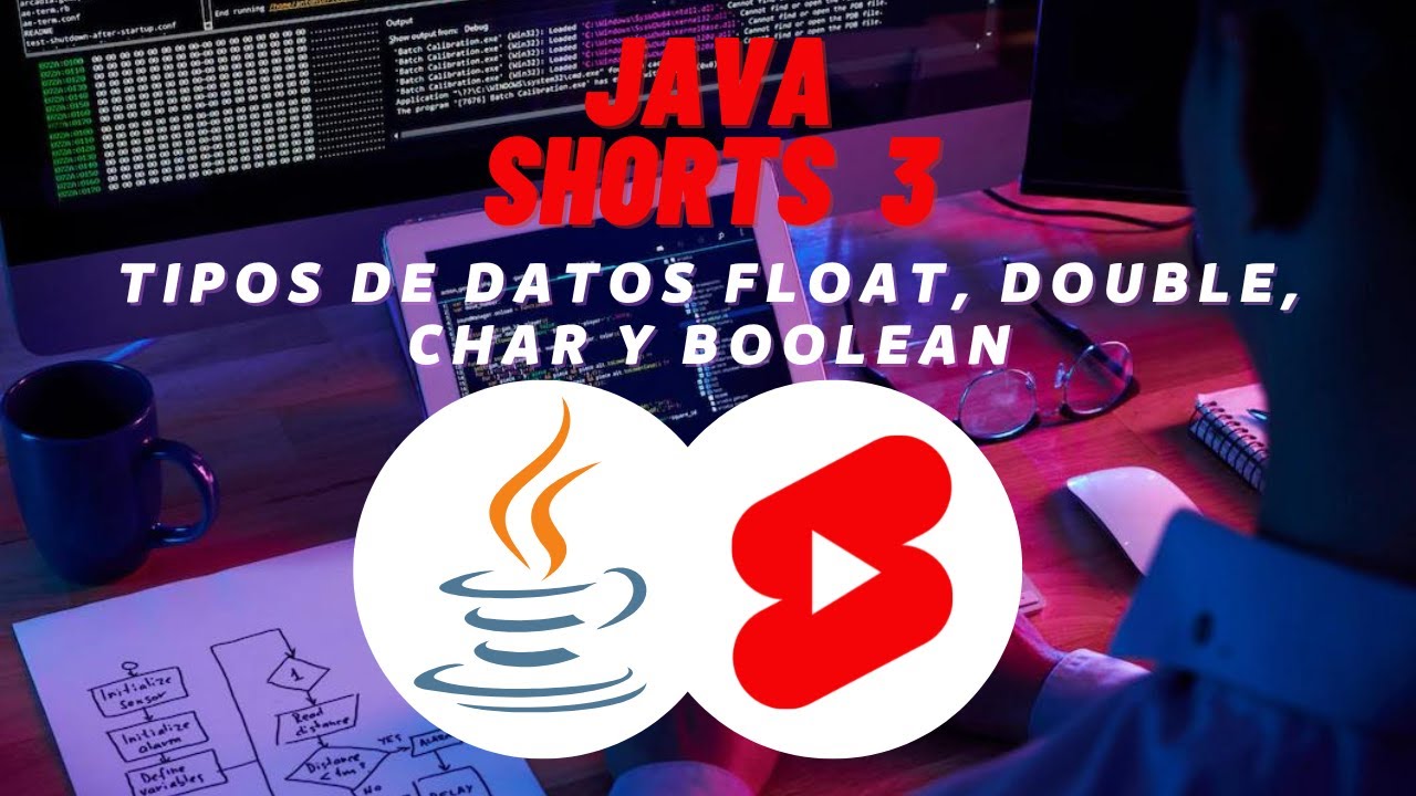 Los TIPOS de DATOS primitivos float, double, char y boolean - JAVA SHORTS - #3