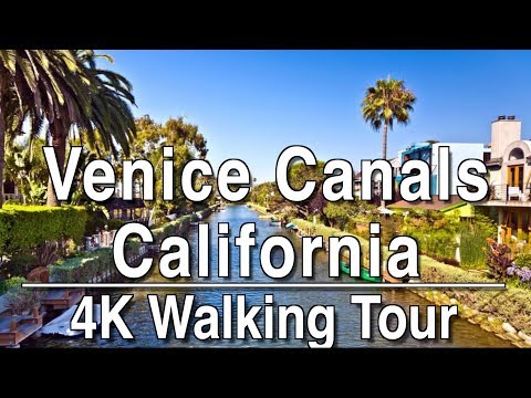Walking Tour Venice Canals (LA) | 4k DJI Osmo