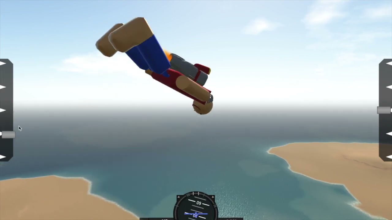 What happens when you put a jet pack on a test dummy! (Old Classic) |SimplePlanes|