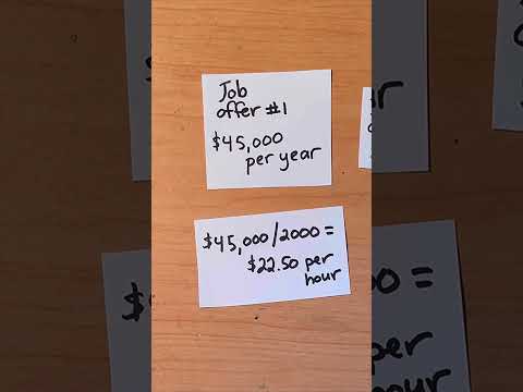 Comparing salary vs. hourly pay. Which would you choose?