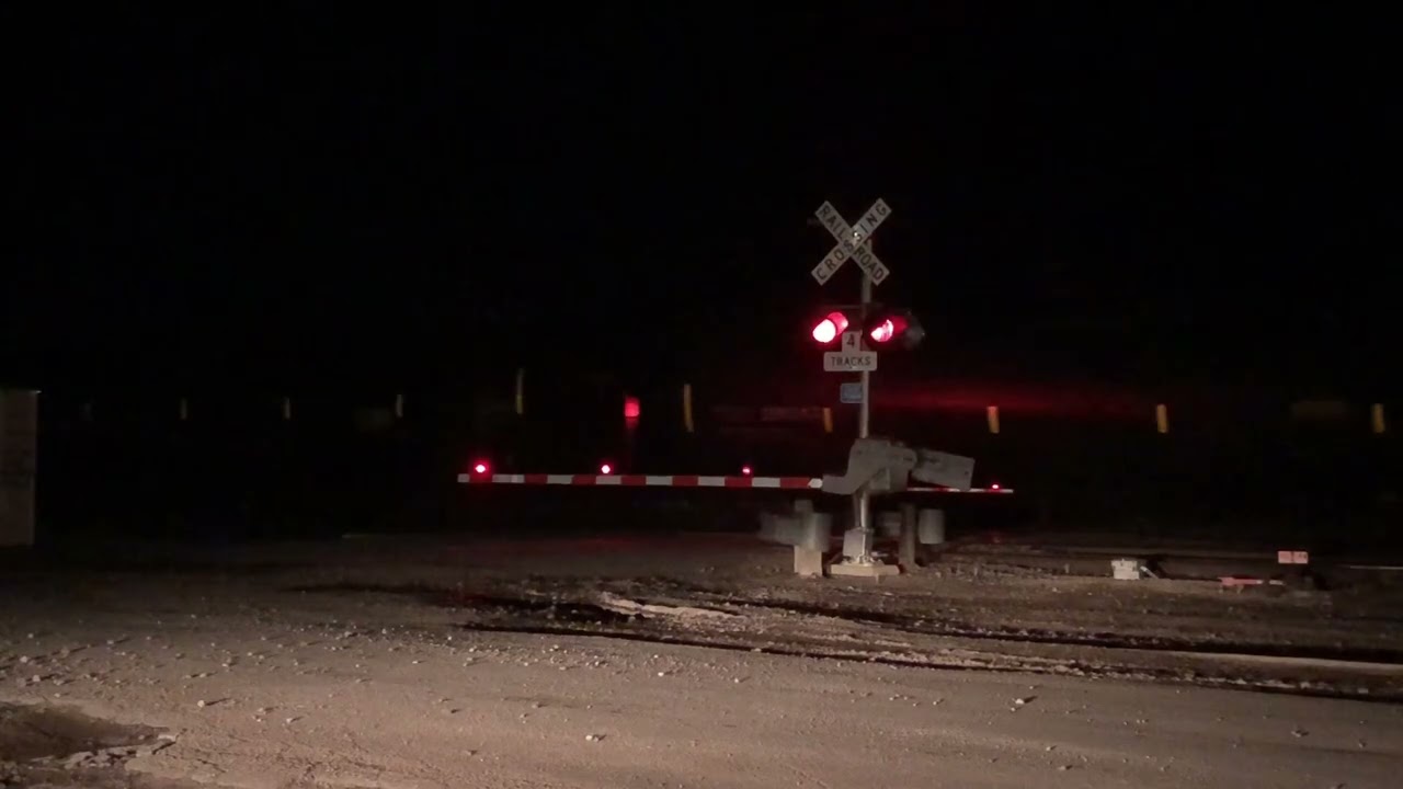 BNSF 8142 Leads Freight Train In La Junta, CO.