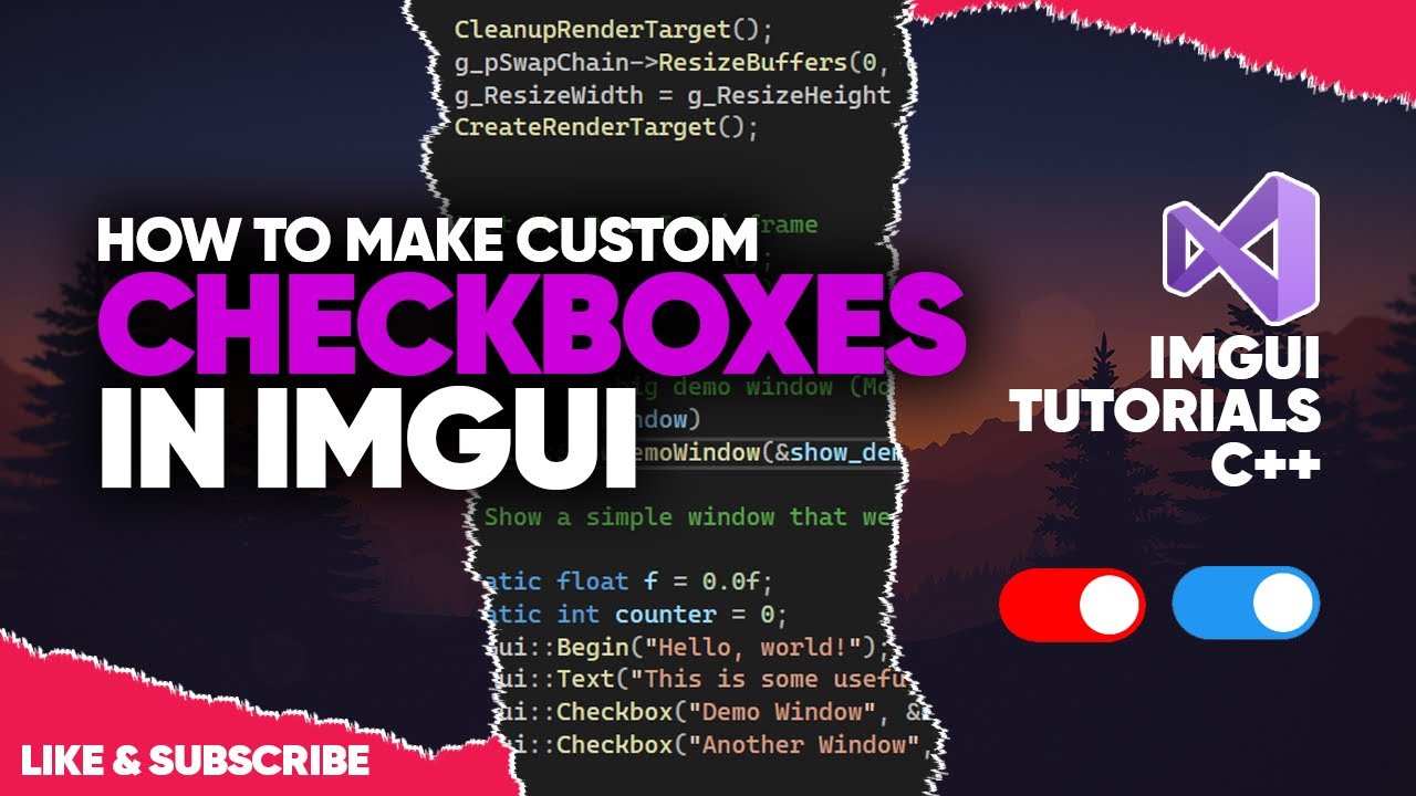 [Dear ImGui C++] How to Make Custom Checkboxes (Switches)