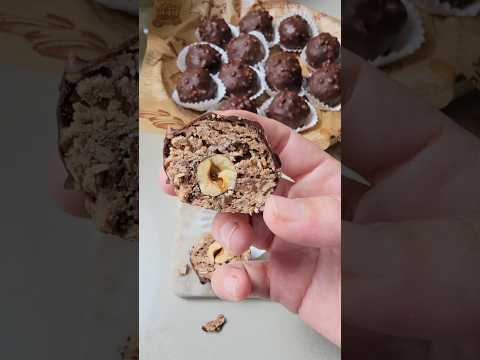 Homemade Ferrero Rocher only 3 ingredients #asmr #shorts #food #chocolate #fyp #love