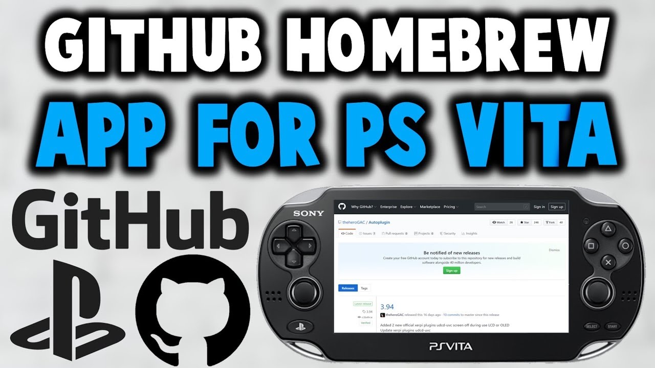 GitHub Homebrew App For PS Vita!
