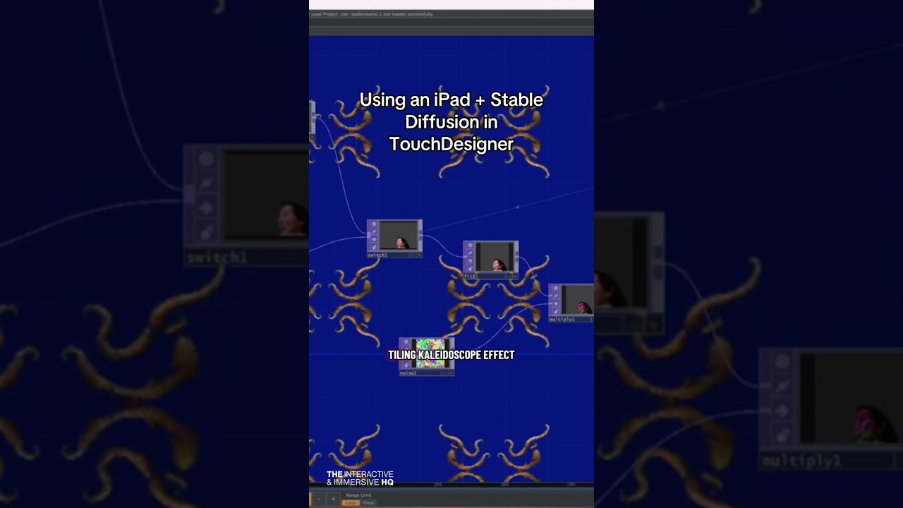 Using an iPad + Stable Diffusion in TouchDesigner