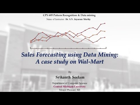 Data Mining for Sales Forecasting using MS Excel a Video by Srikanth Seelam