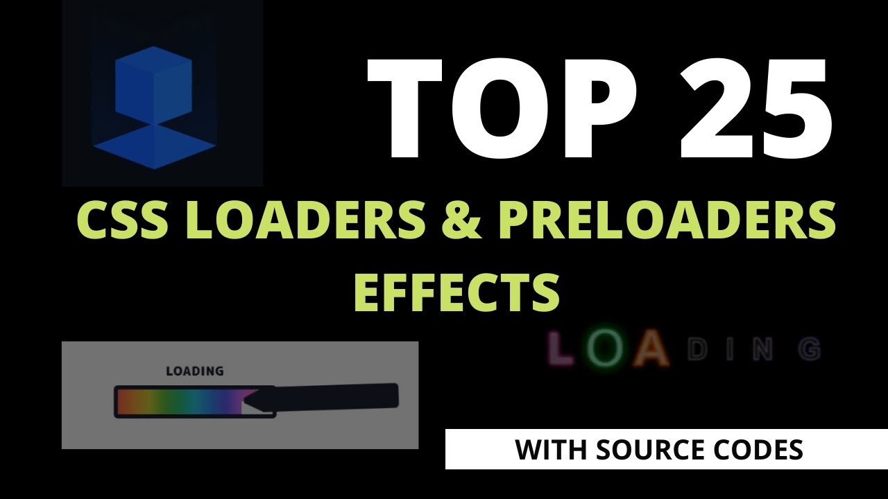 TOP 25 Only HTML and CSS loader and preloader effects | Animations | MAY 2021
