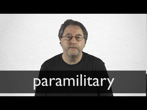 PARAMILITARY definition and meaning | Collins English Dictionary