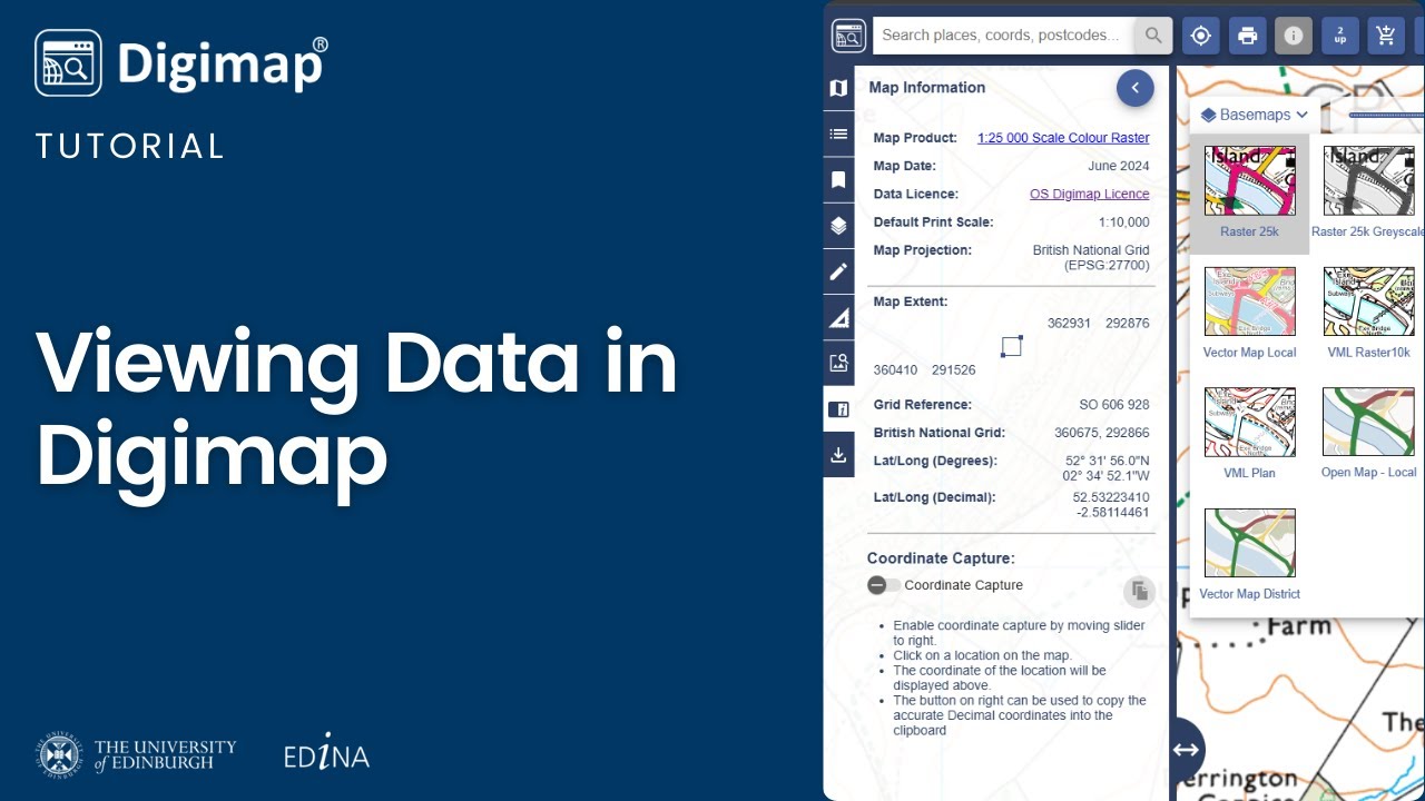 Viewing Data in Digimap