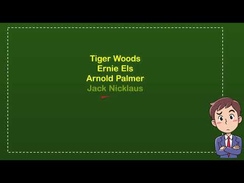 What golfer has the nickname "The Golden Bear"?