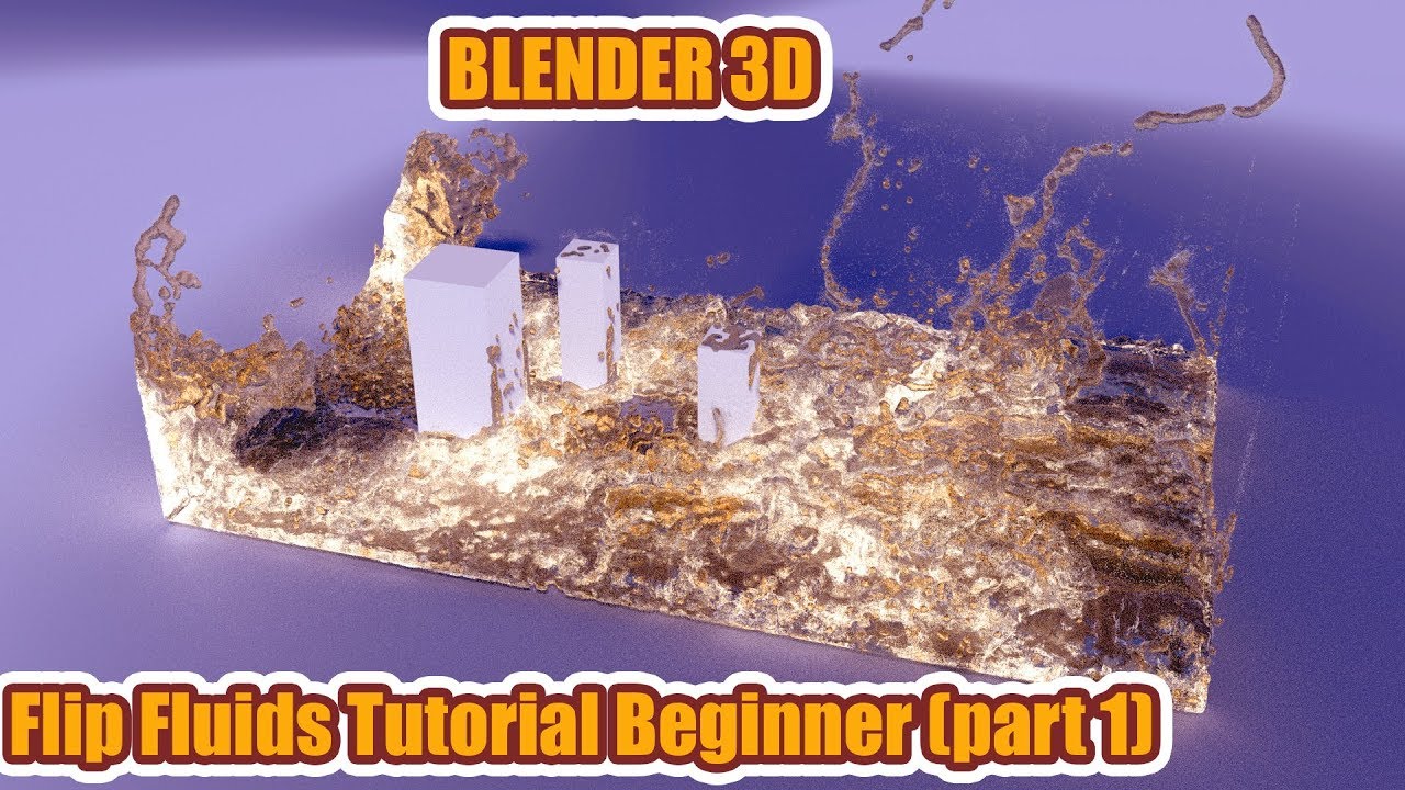Blender Flip Fluids Tutorial Beginner (part 1)