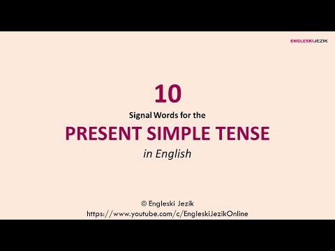 10 Signal Words for the PRESENT SIMPLE TENSE in English