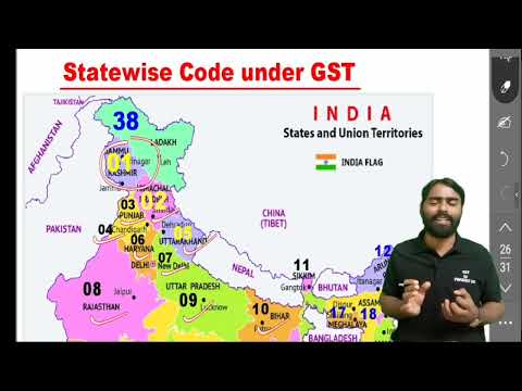 Statecode Code under GST | Goods and Services Tax | State Code