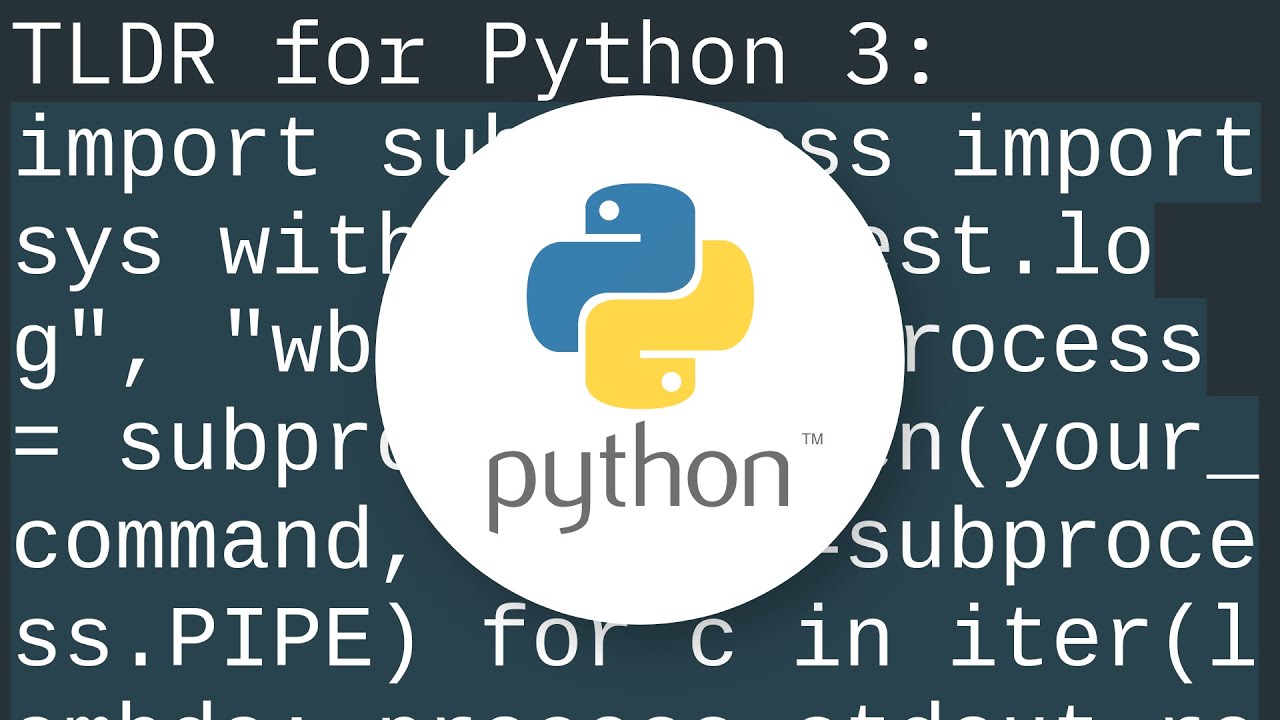 live output from subprocess command