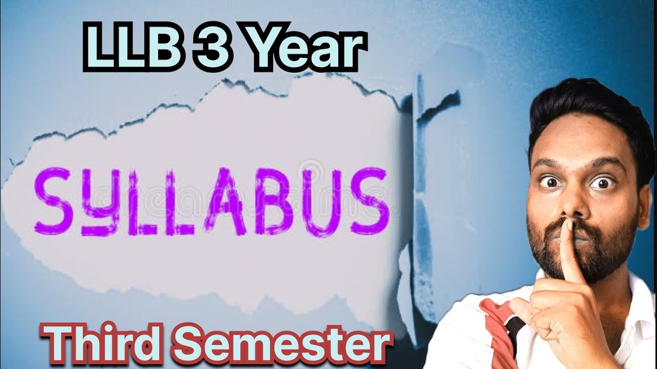S3- Syllabus OF LLB 3 Year & 3 Semester | Chaudhary Charan Singh University Meerut