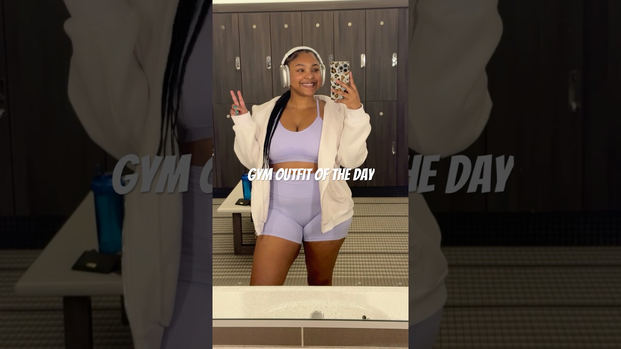 Post Workout Selfie 💜 | Gym Outfit of the Day #ootd