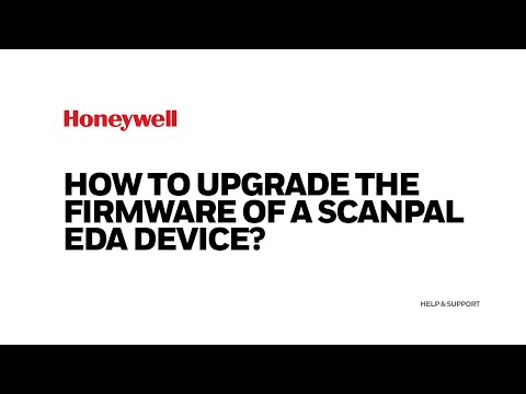 How to upgrade the firmware of a Scanpal EDA device