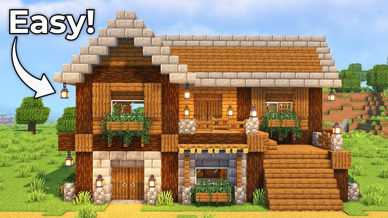 Minecraft: Best Survival House Tutorial🏠 - Minecraft Builders