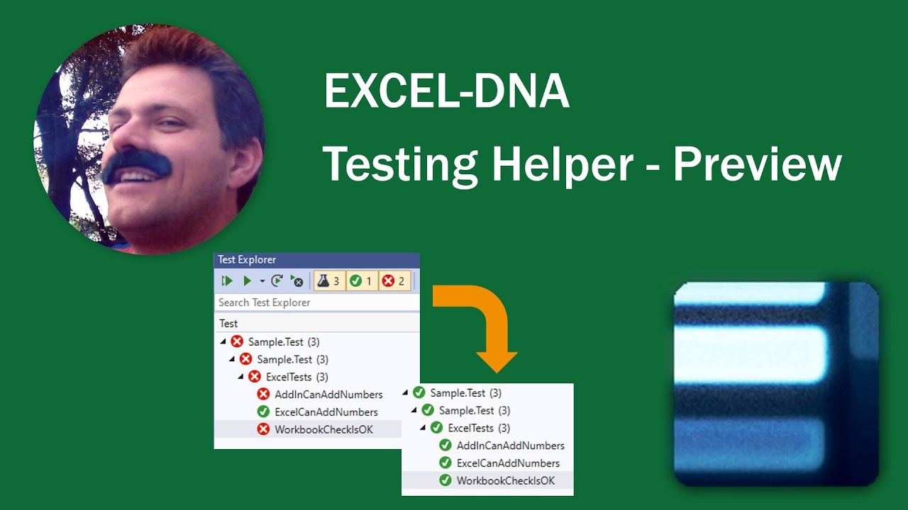 Excel-DNA Testing Helper - Preview