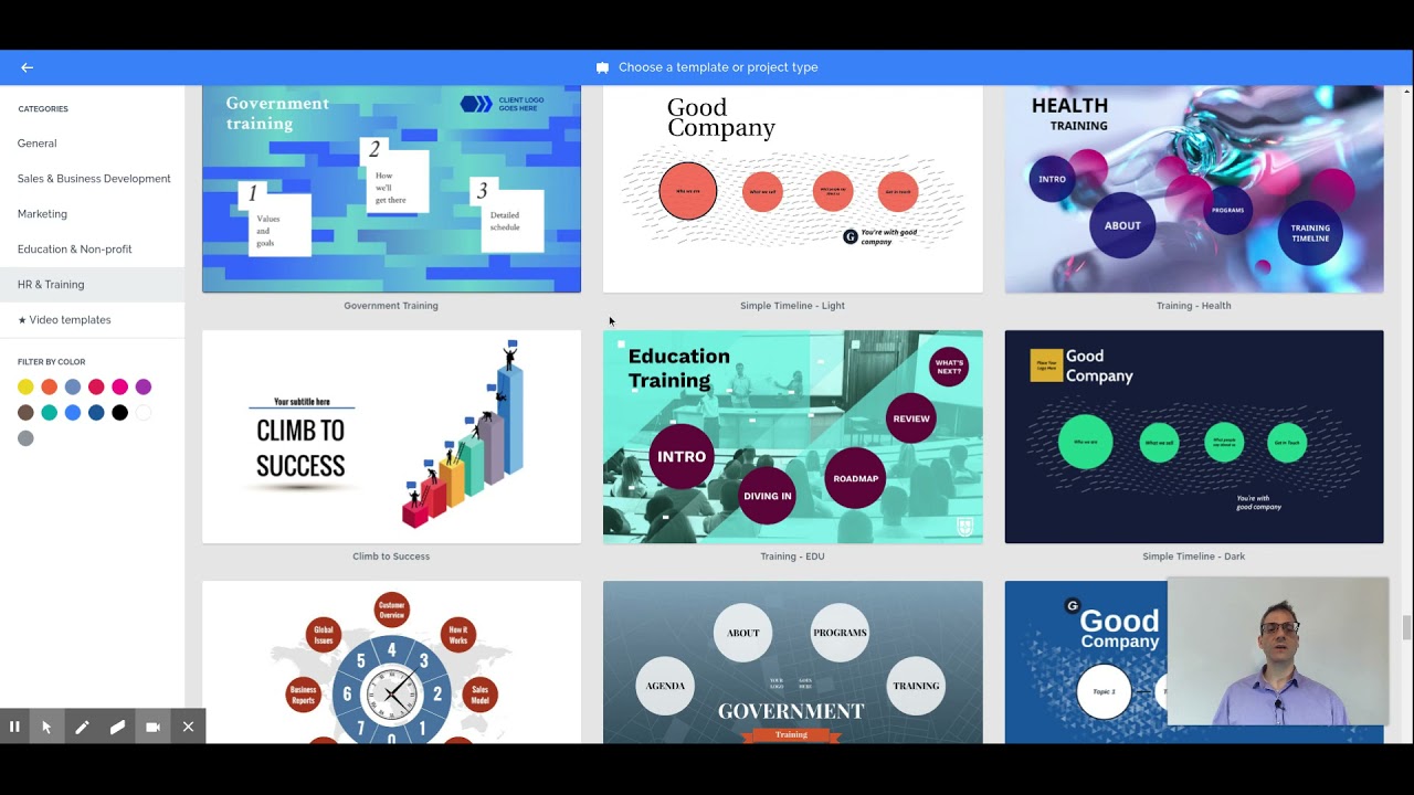 Prezi Tutorial: Prezi Templates. Choosing the best Prezi Template