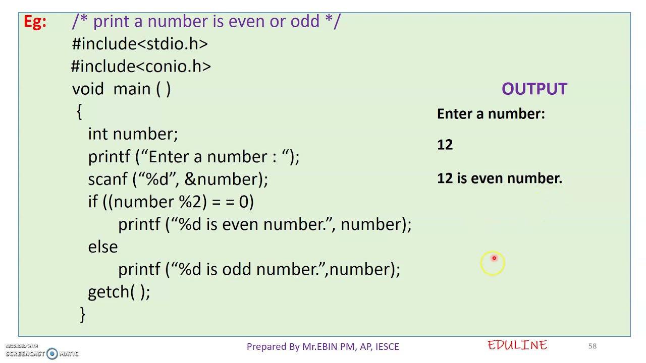 MODULE 2 - TOPIC 16 - CONTROL FLOW STATEMENTS CONTINUATION