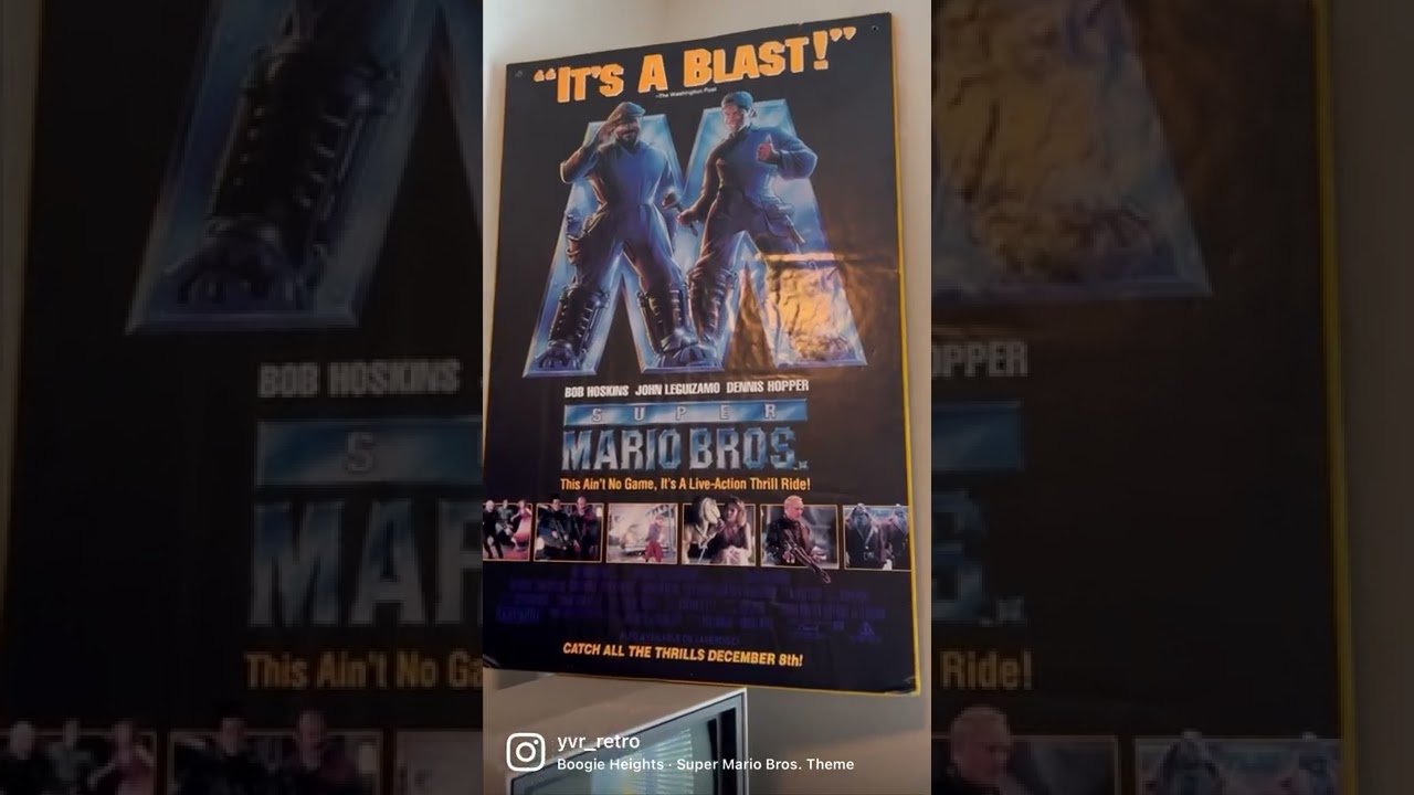 Finding an Original Mario Bros movie poster at value village!