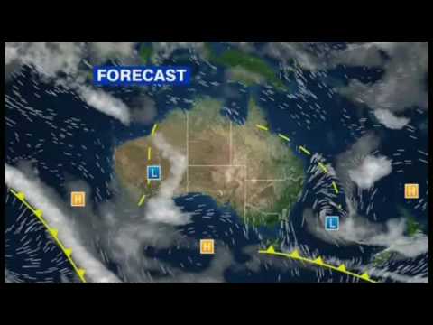 Channel 10 News - Weather report from Conservatory on Hindmarsh Square, Adelaide, South Australia