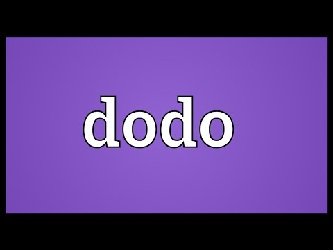 Dodo Meaning