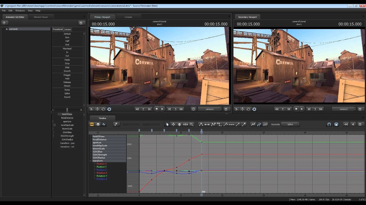 (Source Filmmaker) Moving Camera Tutorial