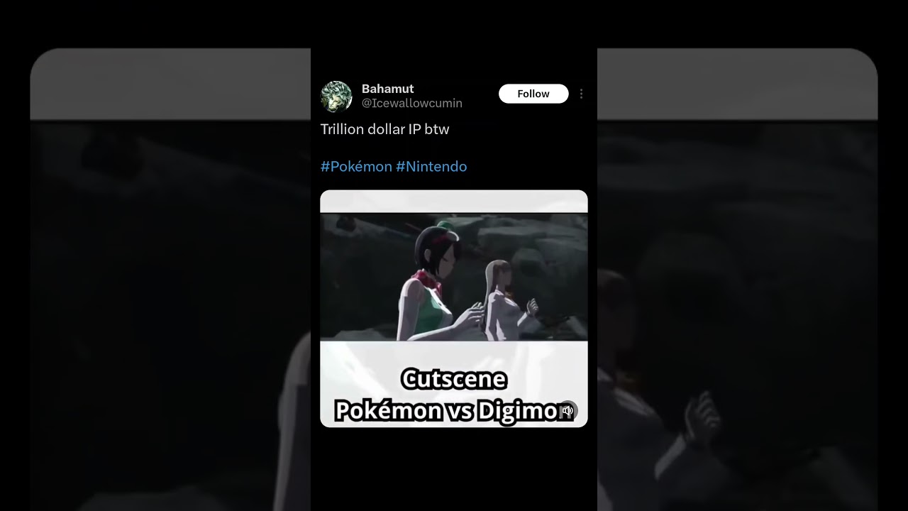 Best looking Pokémon Cutscene vs Average Digimon Cutscene #digimon #pokemon #videogames