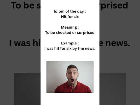 Hit for six | what does it mean | English idioms #english #idioms #englishconversation